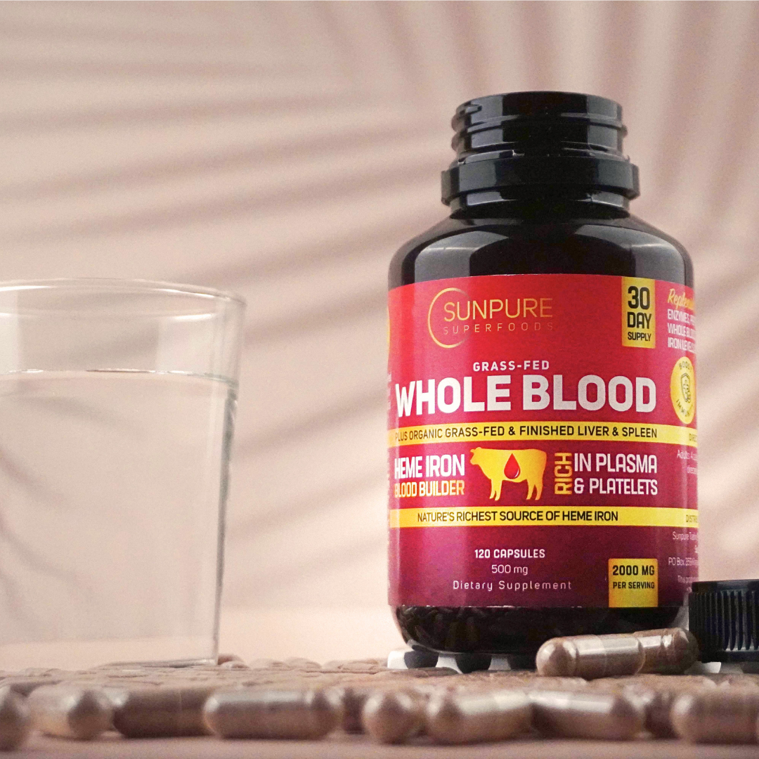 Primal Graze™ Iron - Grass Fed Whole Blood Capsules | Heme Iron ...